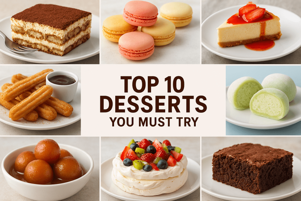 Top 10 Desserts You Must Try: Sweet Treats from Around the World