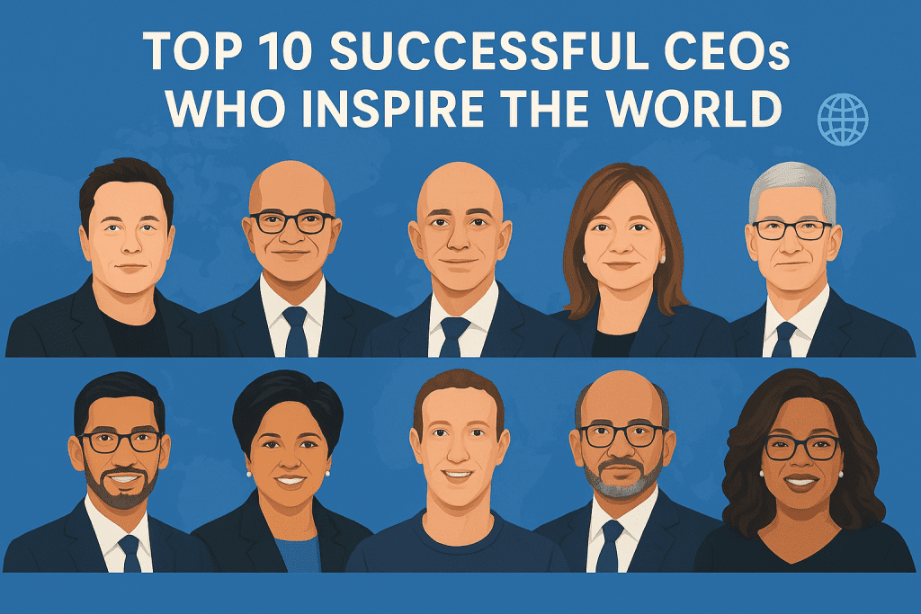 Top 10 Successful CEOs Who Inspire the World - Explore Top 10